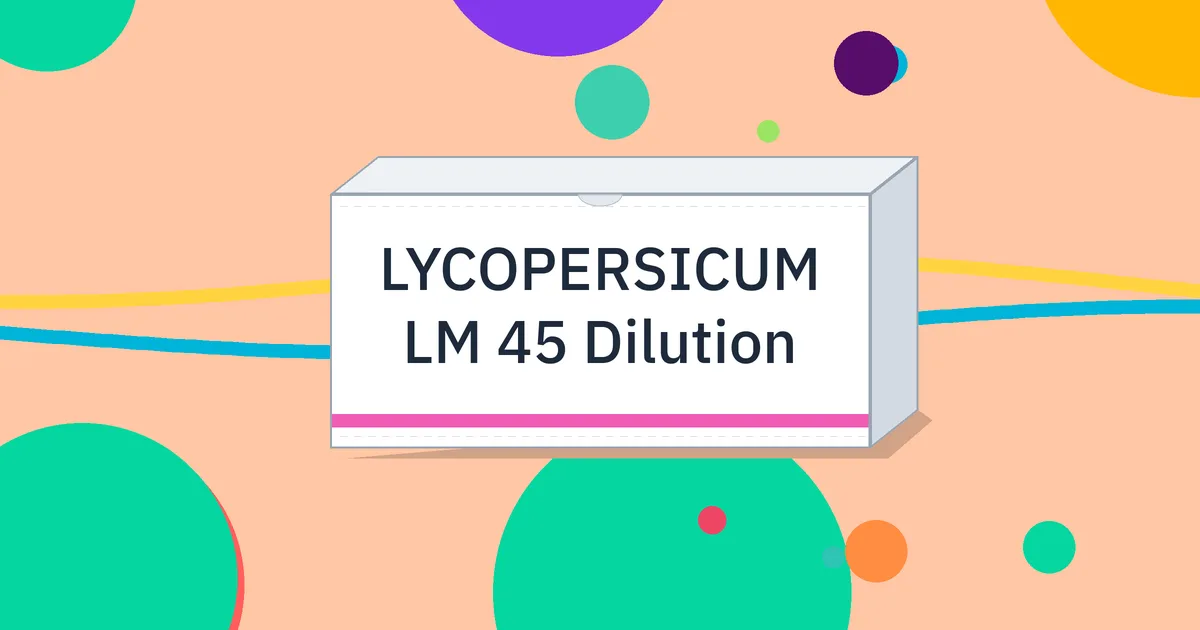 Symbolbild: Packung mit der Aufschrift LYCOPERSICUM LM 45 Dilution (PZN 13537813) – Verfügbarkeit und Bezug in Apotheken in Frankfurt am Main
