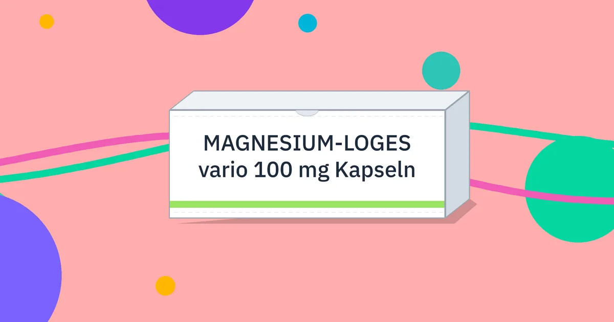 Symbolbild: Packung mit der Aufschrift MAGNESIUM-LOGES vario 100 mg Kapseln (PZN 17558806) – Verfügbarkeit und Bezug in Apotheken in Frankfurt am Main