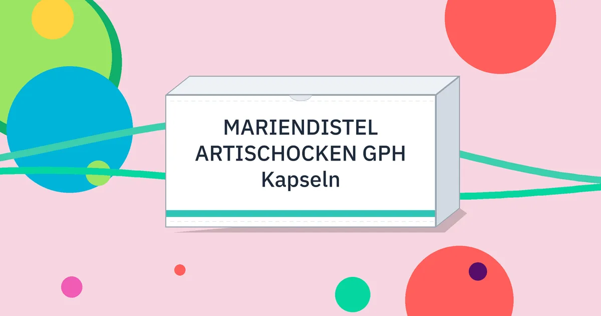 Symbolbild: Packung mit der Aufschrift MARIENDISTEL ARTISCHOCKEN GPH Kapseln (PZN 13894654) – Verfügbarkeit und Bezug in Apotheken in Frankfurt am Main