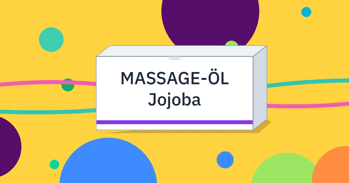 Symbolbild: Packung mit der Aufschrift MASSAGE-ÖL Jojoba (PZN 19122846) – Verfügbarkeit und Bezug in Apotheken in Frankfurt am Main
