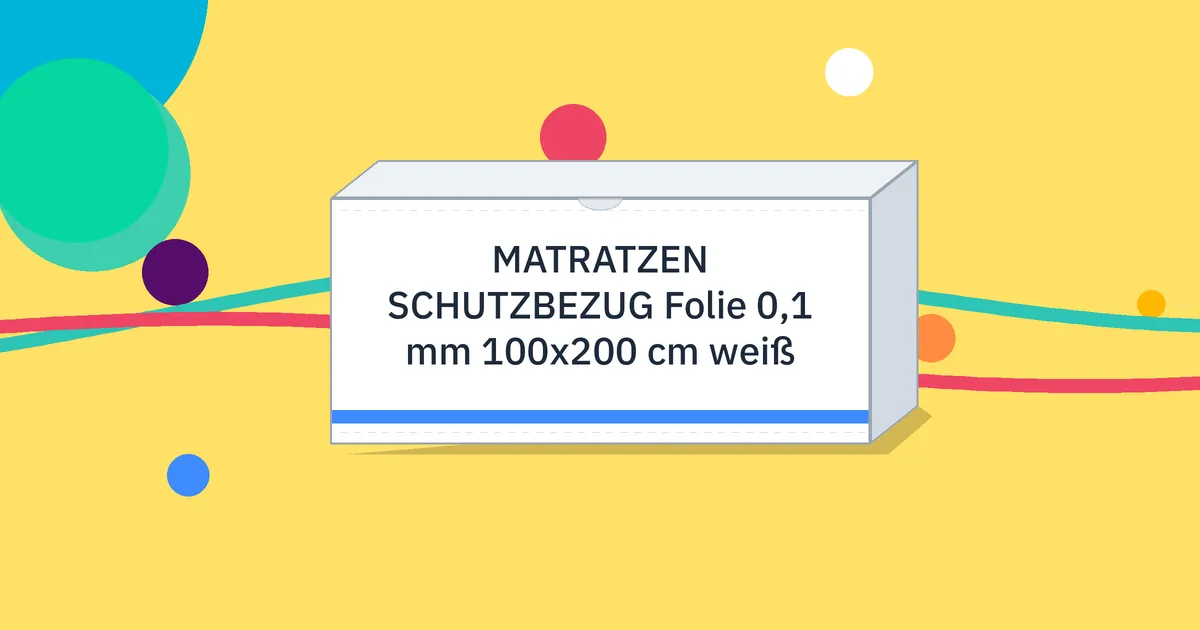 Symbolbild: Packung mit der Aufschrift MATRATZEN SCHUTZBEZUG Folie 0,1 mm 100x200 cm weiß (PZN 01660365) – Verfügbarkeit und Bezug in Apotheken in Frankfurt am Main