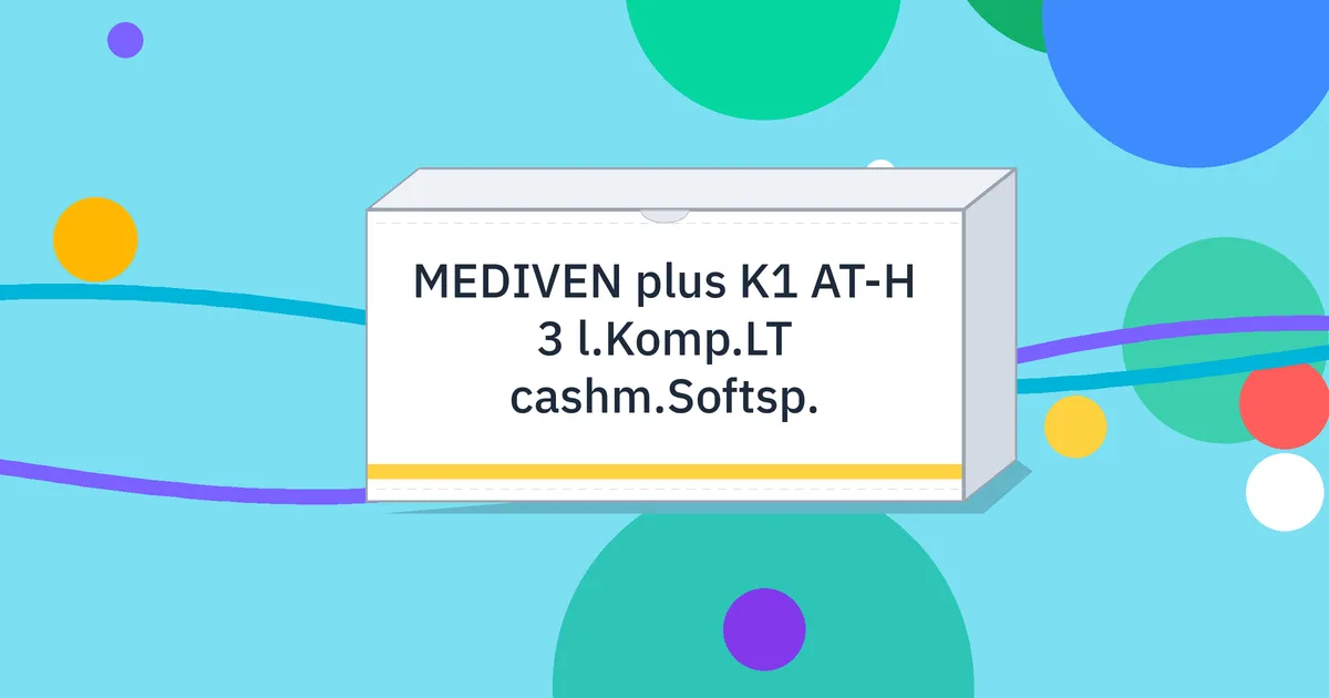 Symbolbild: Packung mit der Aufschrift MEDIVEN plus K1 AT-H 3 l.Komp.LT cashm.Softsp. (PZN 15037925) – Verfügbarkeit und Bezug in Apotheken in Frankfurt am Main