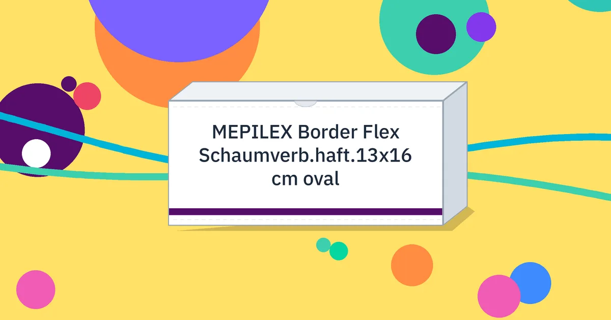 Symbolbild: Packung mit der Aufschrift MEPILEX Border Flex Schaumverb.haft.13x16 cm oval (PZN 13835982) – Verfügbarkeit und Bezug in Apotheken in Frankfurt am Main