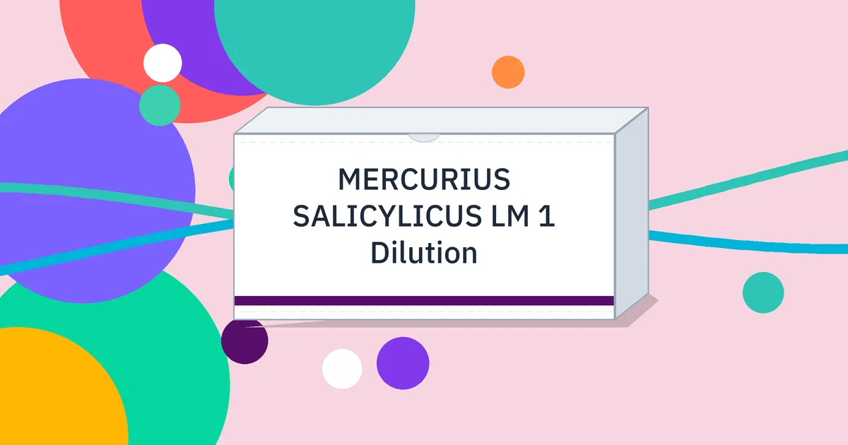 Symbolbild: Packung mit der Aufschrift MERCURIUS SALICYLICUS LM 1 Dilution (PZN 12953484) – Verfügbarkeit und Bezug in Apotheken in Frankfurt am Main
