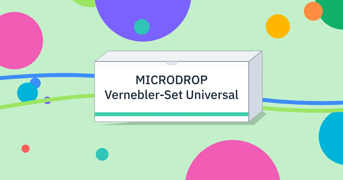 Symbolbild: Packung mit der Aufschrift MICRODROP Vernebler-Set Universal (PZN 09937375) – Verfügbarkeit und Bezug in Apotheken in Frankfurt am Main