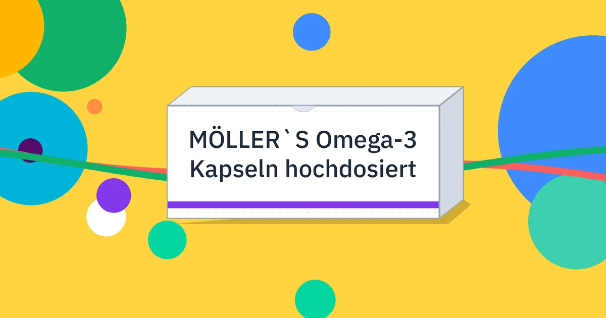 Symbolbild: Packung mit der Aufschrift MÖLLER`S Omega-3 Kapseln hochdosiert (PZN 20058450) – Verfügbarkeit und Bezug in Apotheken in Frankfurt am Main