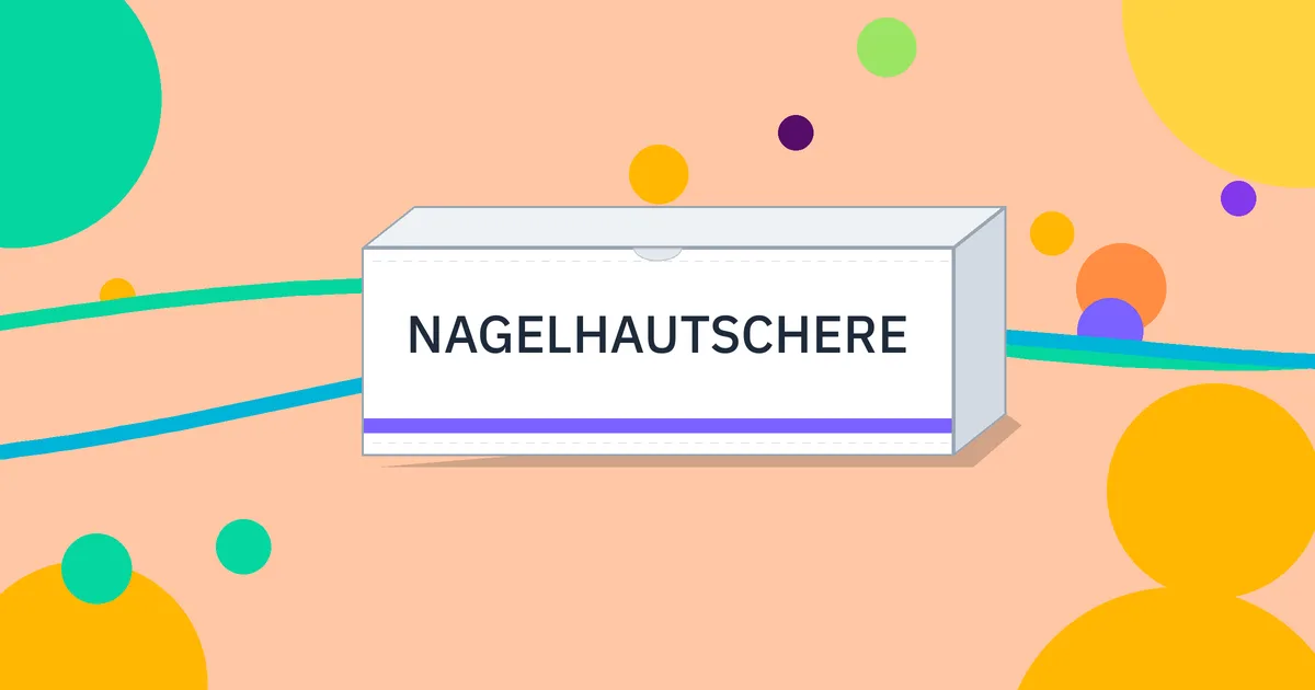 Symbolbild: Packung mit der Aufschrift NAGELHAUTSCHERE (PZN 15631924) – Verfügbarkeit und Bezug in Apotheken in Frankfurt am Main