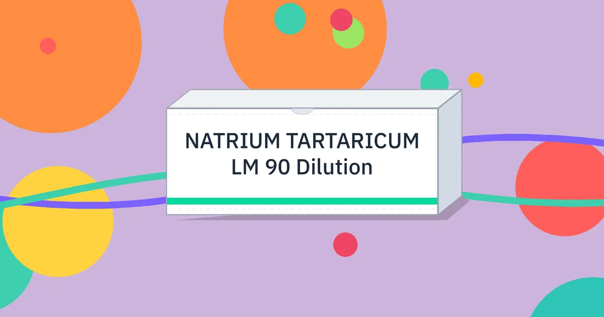 Symbolbild: Packung mit der Aufschrift NATRIUM TARTARICUM LM 90 Dilution (PZN 12967977) – Verfügbarkeit und Bezug in Apotheken in Frankfurt am Main