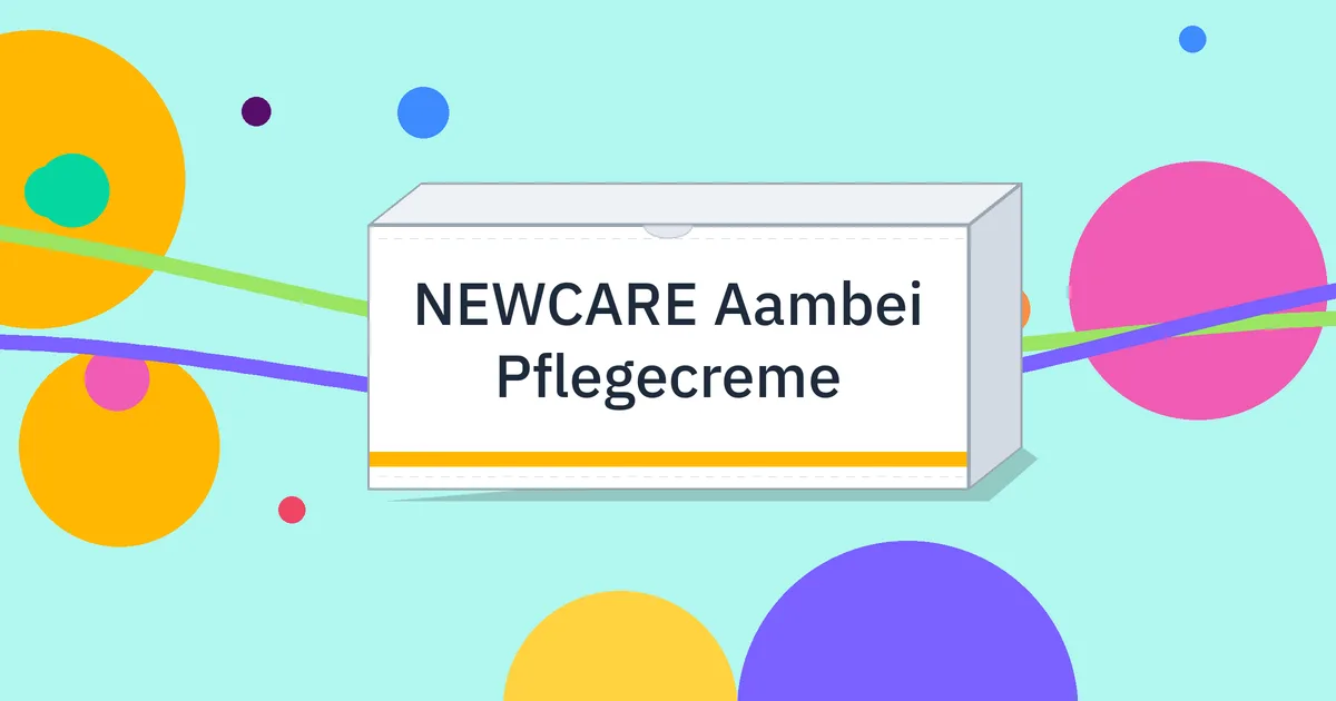 Symbolbild: Packung mit der Aufschrift NEWCARE Aambei Pflegecreme (PZN 16875143) – Verfügbarkeit und Bezug in Apotheken in Frankfurt am Main