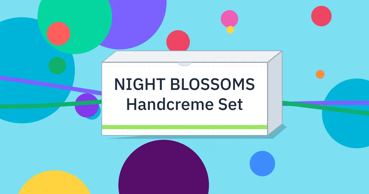 Symbolbild: Packung mit der Aufschrift NIGHT BLOSSOMS Handcreme Set (PZN 20927259) – Verfügbarkeit und Bezug in Apotheken in Frankfurt am Main