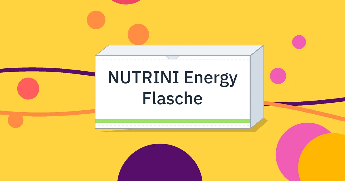 Symbolbild: Packung mit der Aufschrift NUTRINI Energy Flasche (PZN 05991544) – Verfügbarkeit und Bezug in Apotheken in Frankfurt am Main