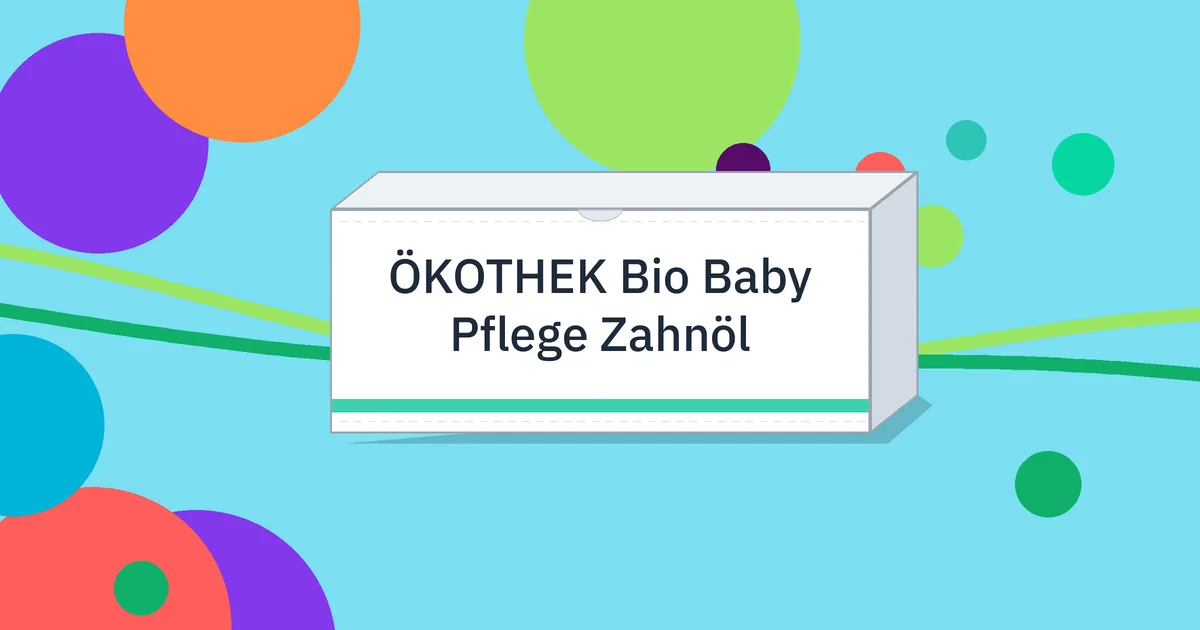 Symbolbild: Packung mit der Aufschrift ÖKOTHEK Bio Baby Pflege Zahnöl (PZN 19404237) – Verfügbarkeit und Bezug in Apotheken in Frankfurt am Main