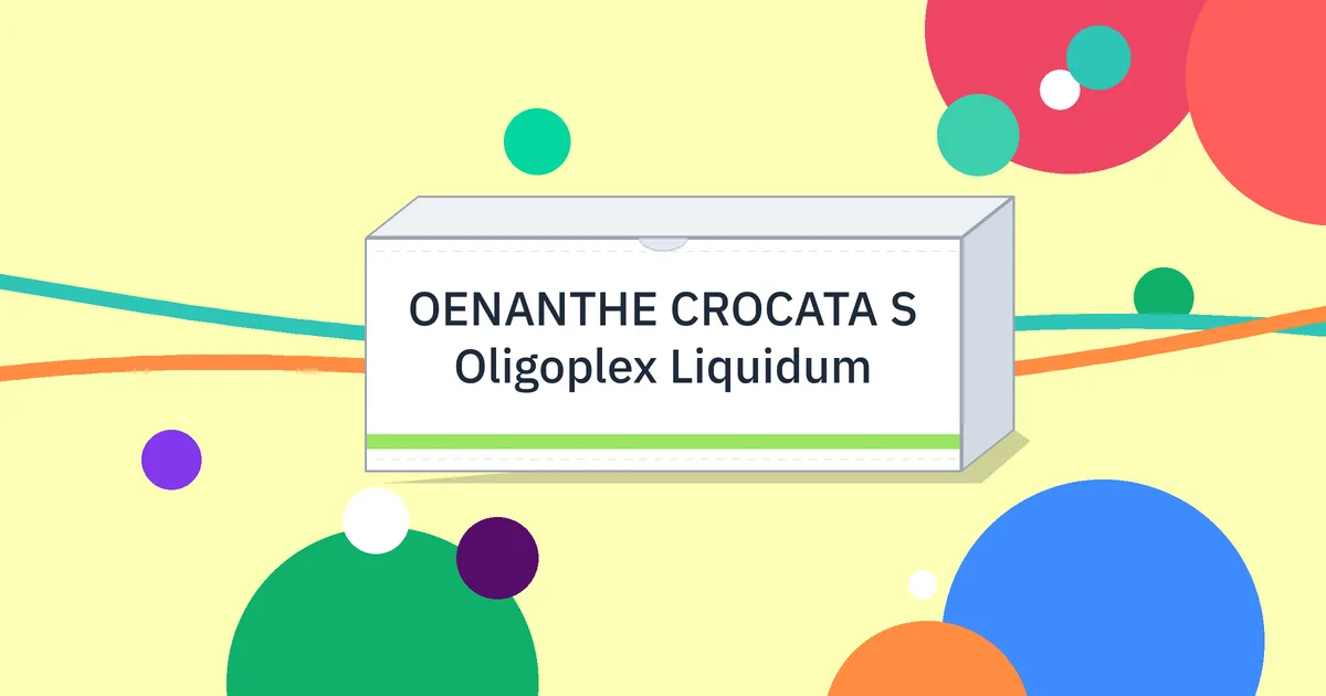 Symbolbild: Packung mit der Aufschrift OENANTHE CROCATA S Oligoplex Liquidum (PZN 05919305) – Verfügbarkeit und Bezug in Apotheken in Frankfurt am Main