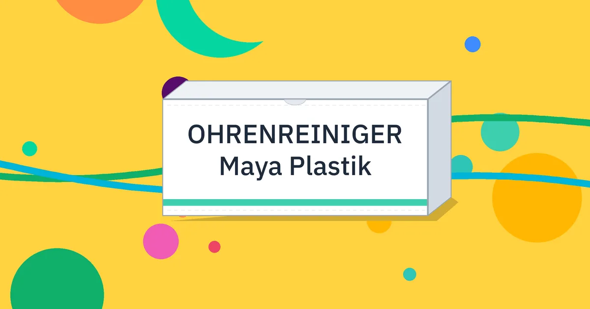 Symbolbild: Packung mit der Aufschrift OHRENREINIGER Maya Plastik (PZN 01966928) – Verfügbarkeit und Bezug in Apotheken in Frankfurt am Main