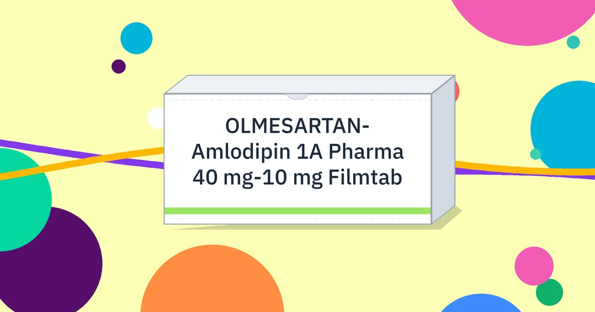 Symbolbild: Packung mit der Aufschrift OLMESARTAN-Amlodipin 1A Pharma 40 mg-10 mg Filmtab (PZN 13984707) – Verfügbarkeit und Bezug in Apotheken in Frankfurt am Main
