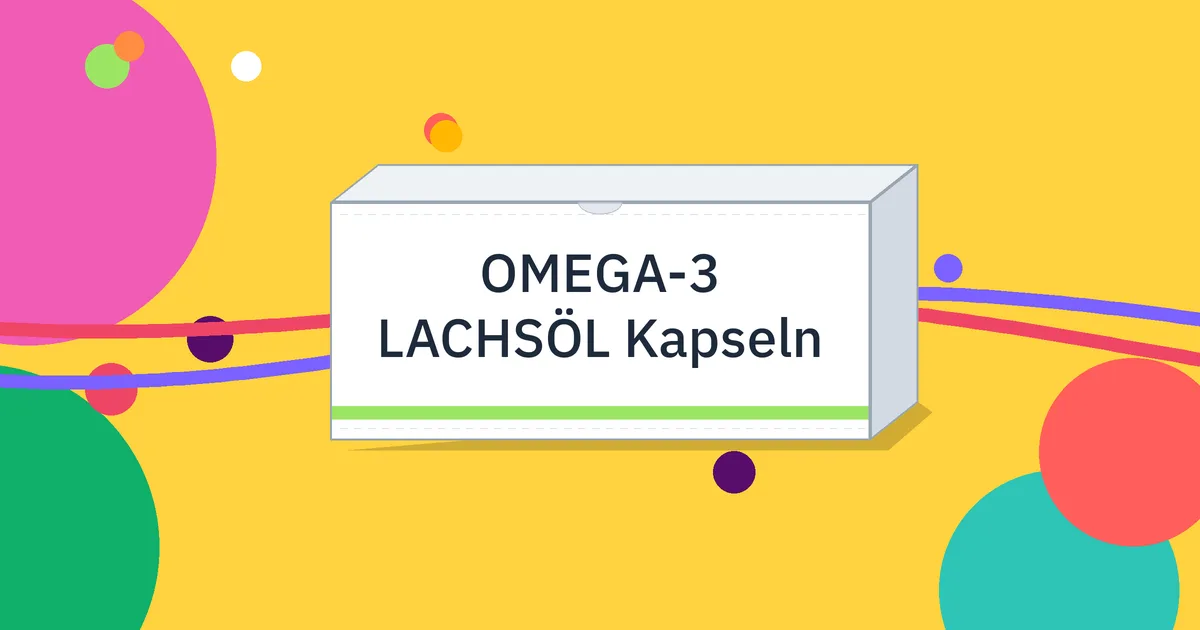 Symbolbild: Packung mit der Aufschrift OMEGA-3 LACHSÖL Kapseln (PZN 09674786) – Verfügbarkeit und Bezug in Apotheken in Frankfurt am Main