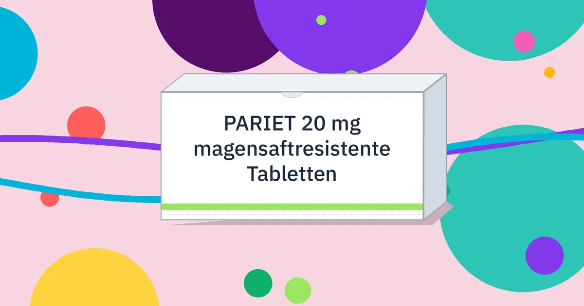 Symbolbild: Packung mit der Aufschrift PARIET 20 mg magensaftresistente Tabletten (PZN 16206270) – Verfügbarkeit und Bezug in Apotheken in Frankfurt am Main