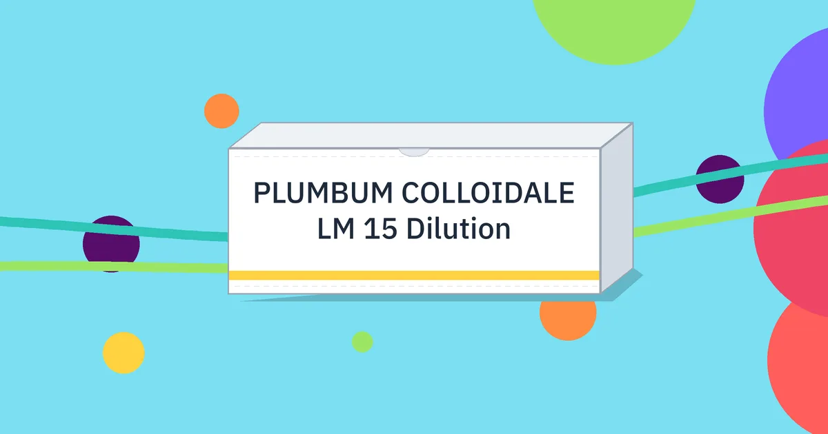 Symbolbild: Packung mit der Aufschrift PLUMBUM COLLOIDALE LM 15 Dilution (PZN 13040231) – Verfügbarkeit und Bezug in Apotheken in Frankfurt am Main