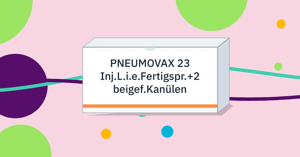 Symbolbild: Packung mit der Aufschrift PNEUMOVAX 23 Inj.L.i.e.Fertigspr.+2 beigef.Kanülen (PZN 17919339) – Verfügbarkeit und Bezug in Apotheken in Frankfurt am Main