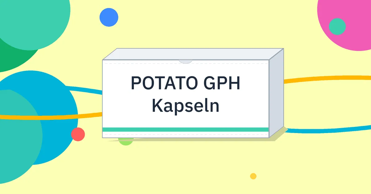 Symbolbild: Packung mit der Aufschrift POTATO GPH Kapseln (PZN 07605410) – Verfügbarkeit und Bezug in Apotheken in Frankfurt am Main