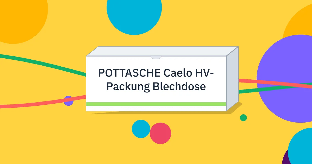 Symbolbild: Packung mit der Aufschrift POTTASCHE Caelo HV-Packung Blechdose (PZN 10974358) – Verfügbarkeit und Bezug in Apotheken in Frankfurt am Main