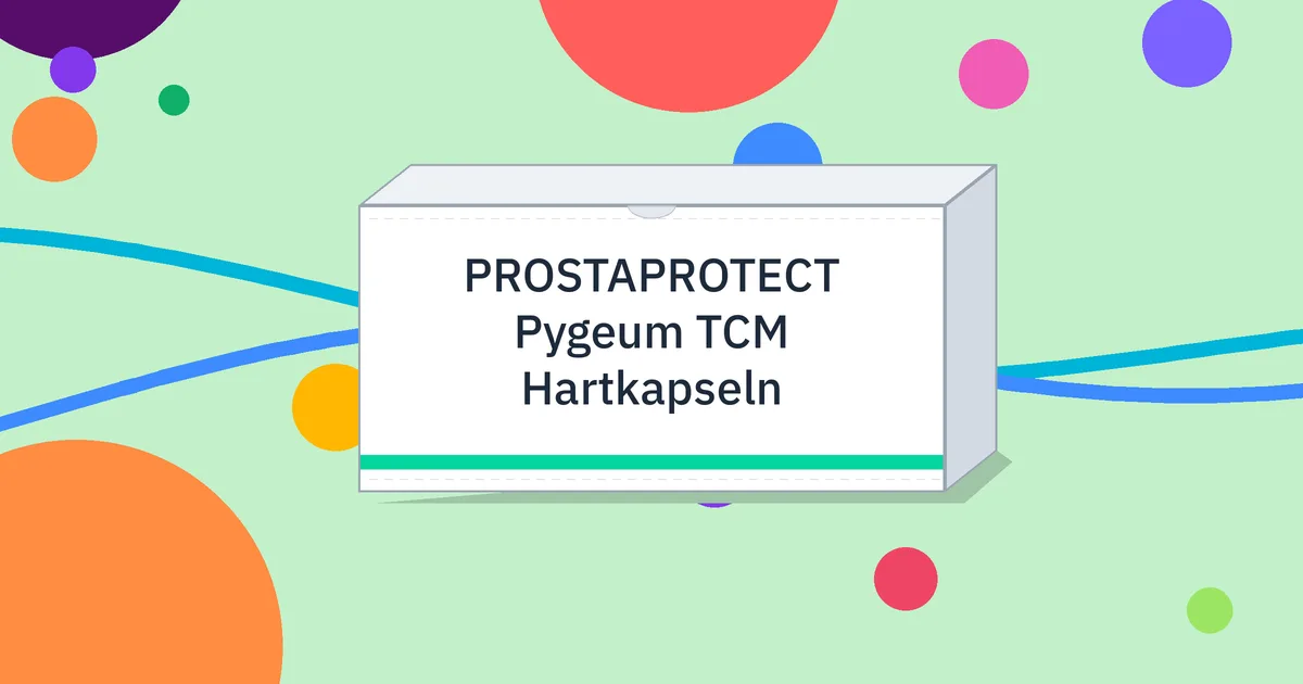 Symbolbild: Packung mit der Aufschrift PROSTAPROTECT Pygeum TCM Hartkapseln (PZN 01658150) – Verfügbarkeit und Bezug in Apotheken in Frankfurt am Main