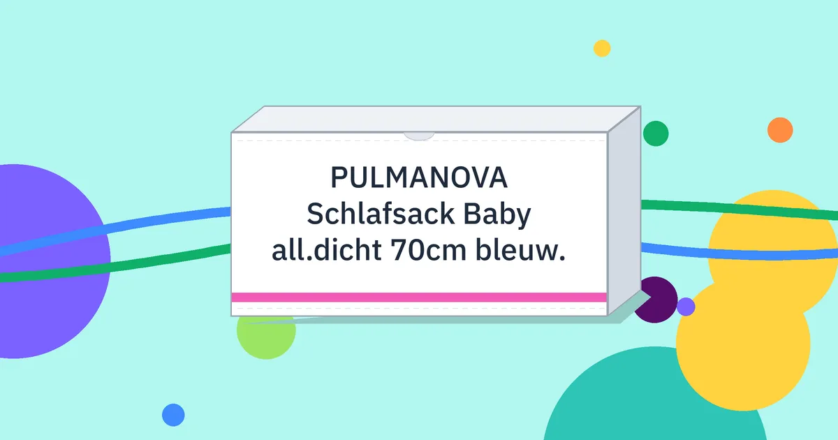 Symbolbild: Packung mit der Aufschrift PULMANOVA Schlafsack Baby all.dicht 70cm bleuw. (PZN 00856586) – Verfügbarkeit und Bezug in Apotheken in Frankfurt am Main