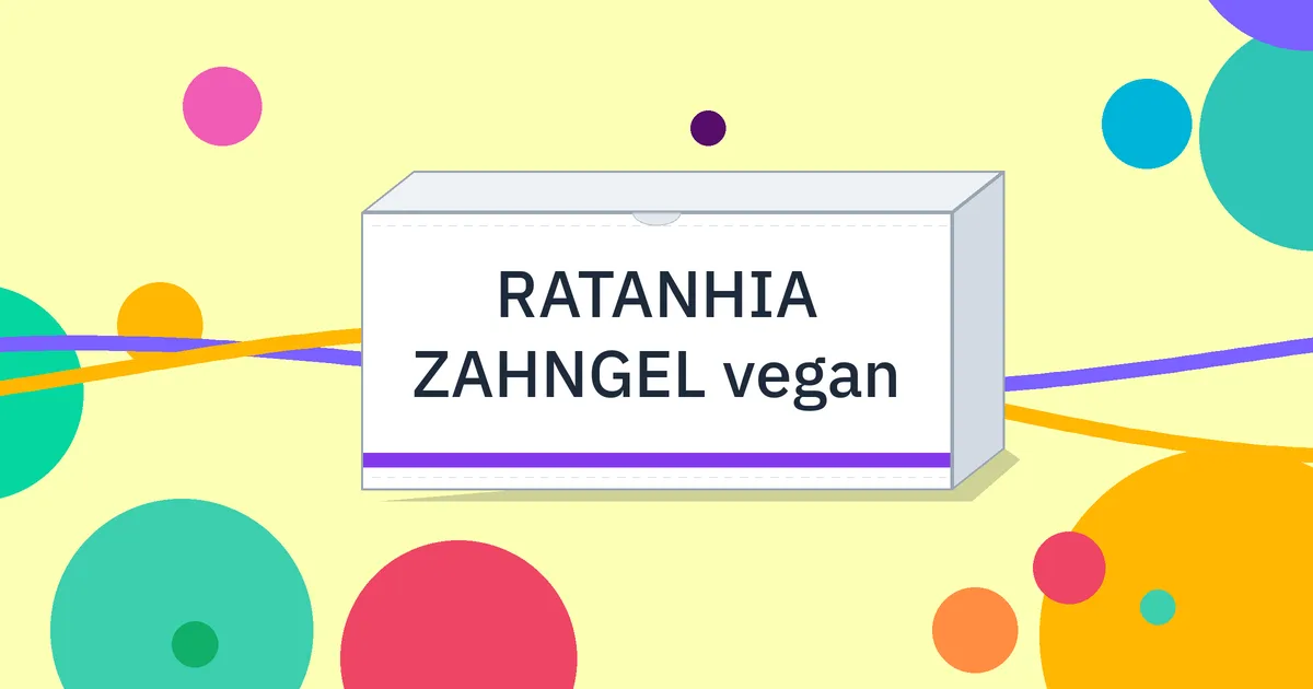 Symbolbild: Packung mit der Aufschrift RATANHIA ZAHNGEL vegan (PZN 15251162) – Verfügbarkeit und Bezug in Apotheken in Frankfurt am Main