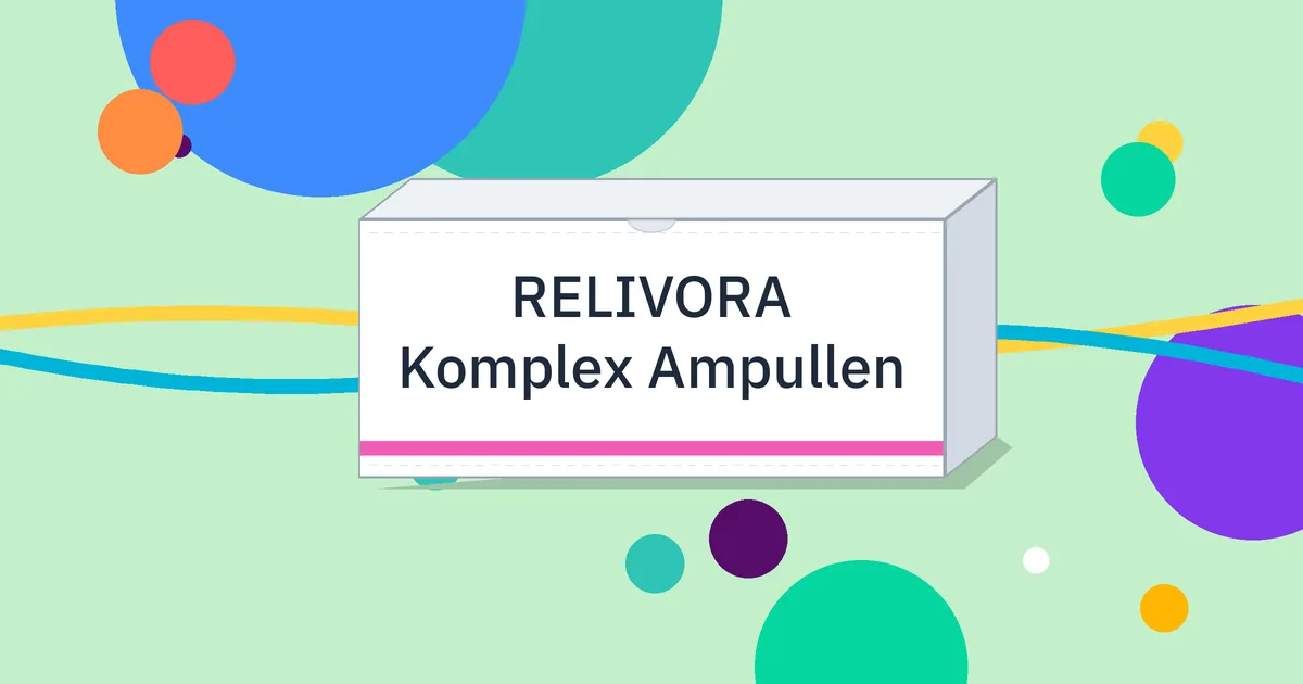 Symbolbild: Packung mit der Aufschrift RELIVORA Komplex Ampullen (PZN 03826315) – Verfügbarkeit und Bezug in Apotheken in Frankfurt am Main