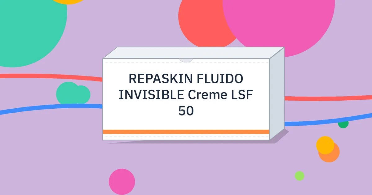 Symbolbild: Packung mit der Aufschrift REPASKIN FLUIDO INVISIBLE Creme LSF 50 (PZN 18062993) – Verfügbarkeit und Bezug in Apotheken in Frankfurt am Main