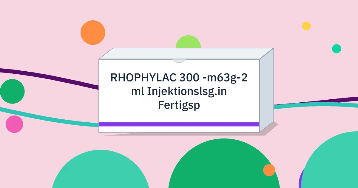 Symbolbild: Packung mit der Aufschrift RHOPHYLAC 300 -m63g-2 ml Injektionslsg.in Fertigsp (PZN 14324108) – Verfügbarkeit und Bezug in Apotheken in Frankfurt am Main