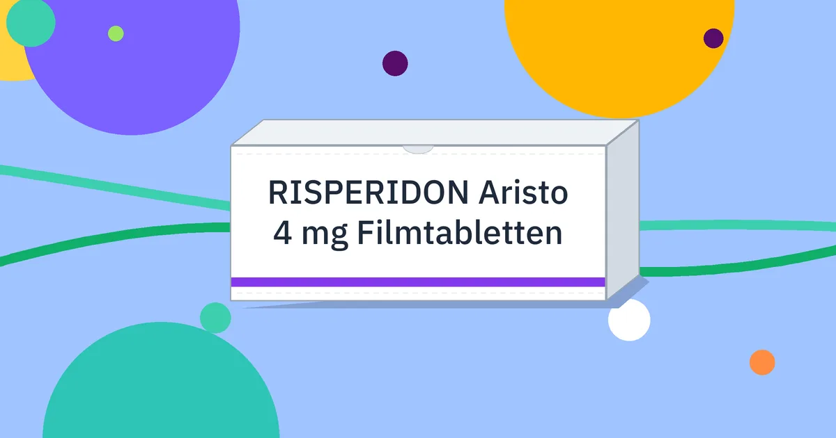 Symbolbild: Packung mit der Aufschrift RISPERIDON Aristo 4 mg Filmtabletten (PZN 11259066) – Verfügbarkeit und Bezug in Apotheken in Frankfurt am Main