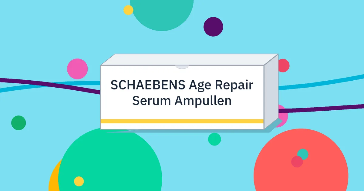 Symbolbild: Packung mit der Aufschrift SCHAEBENS Age Repair Serum Ampullen (PZN 16321982) – Verfügbarkeit und Bezug in Apotheken in Frankfurt am Main