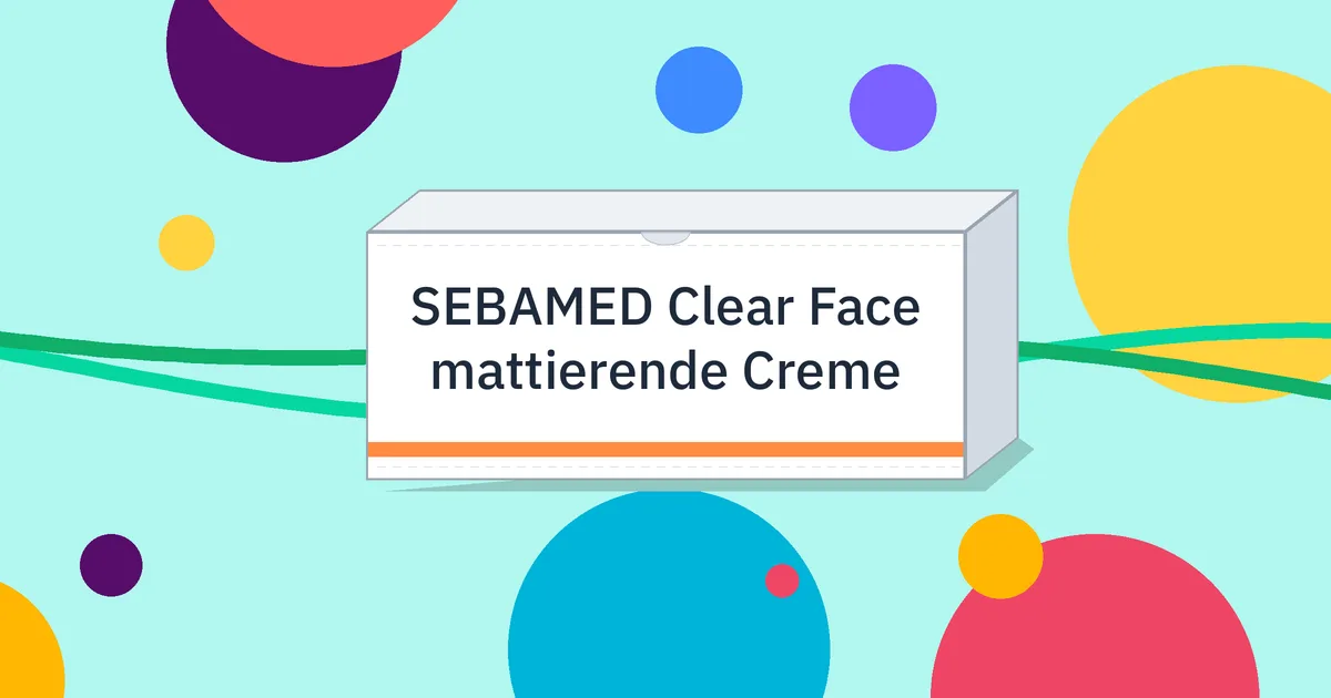 Symbolbild: Packung mit der Aufschrift SEBAMED Clear Face mattierende Creme (PZN 19874167) – Verfügbarkeit und Bezug in Apotheken in Frankfurt am Main