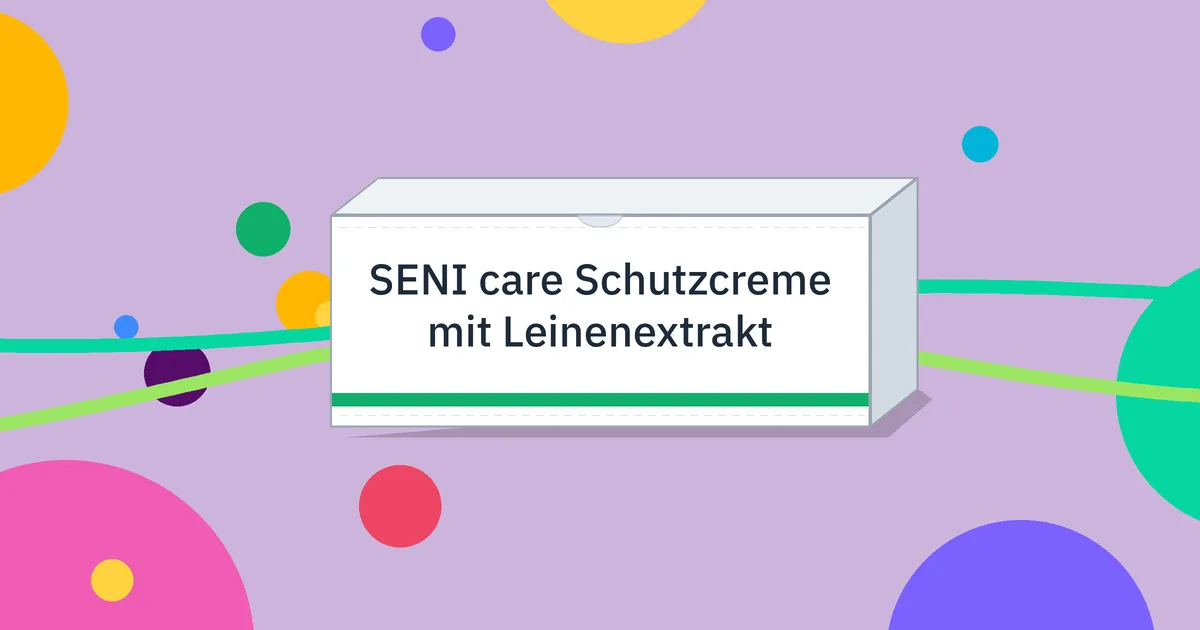 Symbolbild: Packung mit der Aufschrift SENI care Schutzcreme mit Leinenextrakt (PZN 03180959) – Verfügbarkeit und Bezug in Apotheken in Frankfurt am Main