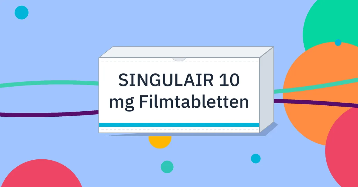 Symbolbild: Packung mit der Aufschrift SINGULAIR 10 mg Filmtabletten (PZN 03644896) – Verfügbarkeit und Bezug in Apotheken in Frankfurt am Main