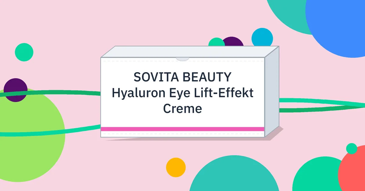 Symbolbild: Packung mit der Aufschrift SOVITA BEAUTY Hyaluron Eye Lift-Effekt Creme (PZN 00108714) – Verfügbarkeit und Bezug in Apotheken in Frankfurt am Main