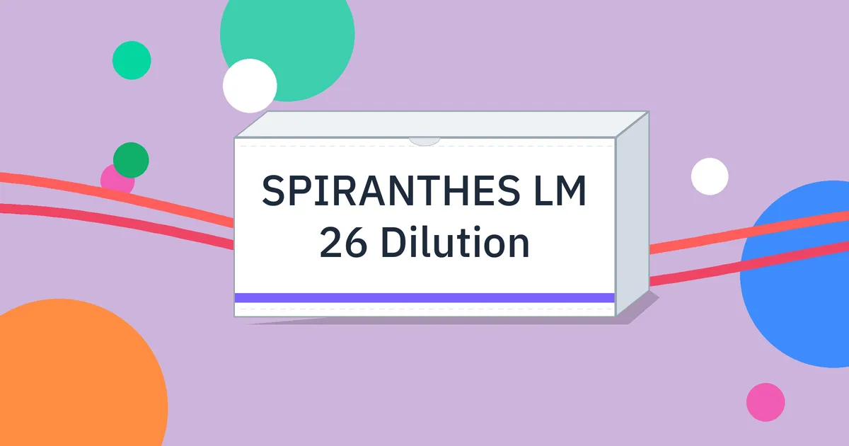Symbolbild: Packung mit der Aufschrift SPIRANTHES LM 26 Dilution (PZN 13682142) – Verfügbarkeit und Bezug in Apotheken in Frankfurt am Main