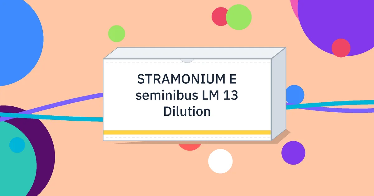 Symbolbild: Packung mit der Aufschrift STRAMONIUM E seminibus LM 13 Dilution (PZN 13202277) – Verfügbarkeit und Bezug in Apotheken in Frankfurt am Main