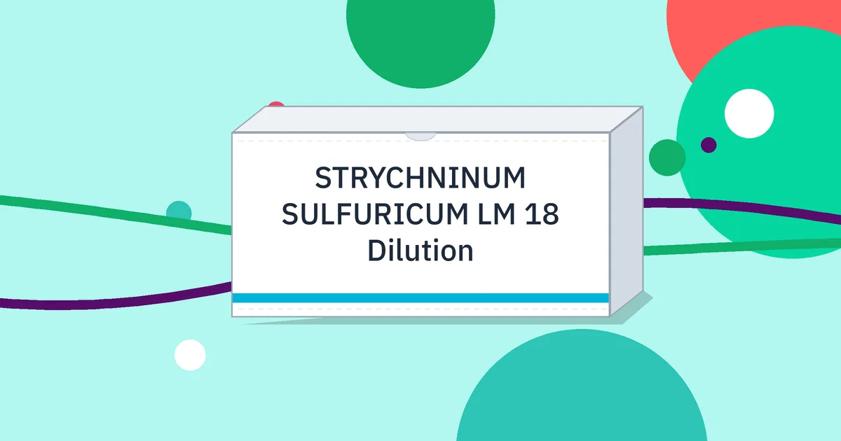Symbolbild: Packung mit der Aufschrift STRYCHNINUM SULFURICUM LM 18 Dilution (PZN 13208216) – Verfügbarkeit und Bezug in Apotheken in Frankfurt am Main
