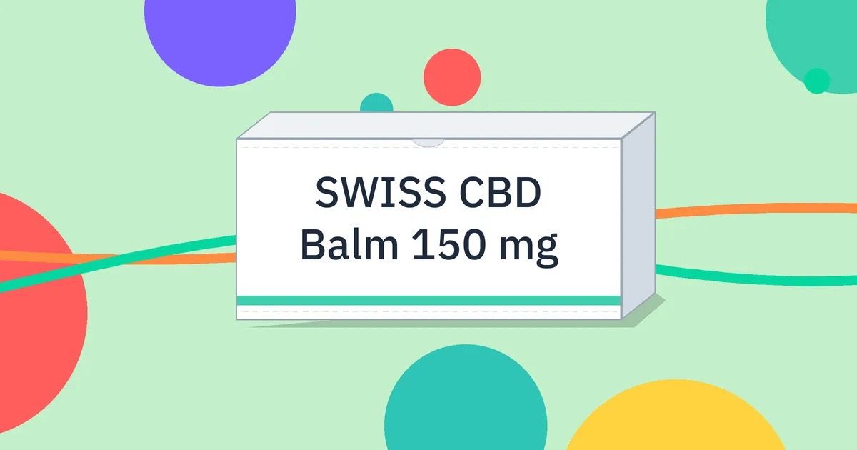 Symbolbild: Packung mit der Aufschrift SWISS CBD Balm 150 mg (PZN 15633159) – Verfügbarkeit und Bezug in Apotheken in Frankfurt am Main