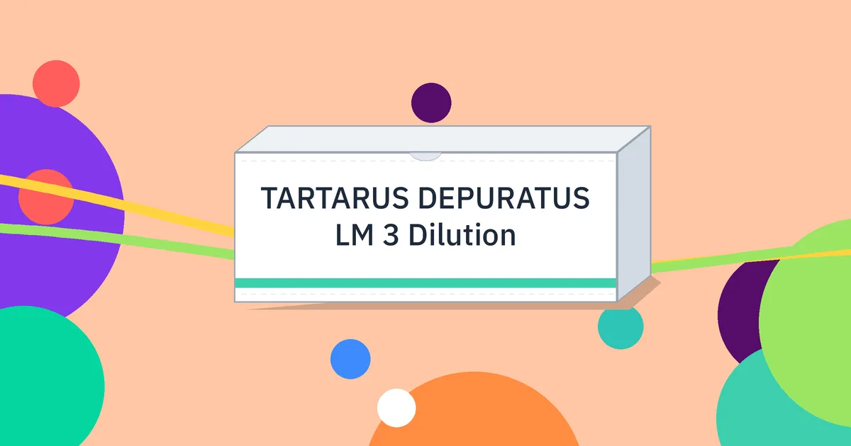 Symbolbild: Packung mit der Aufschrift TARTARUS DEPURATUS LM 3 Dilution (PZN 13687926) – Verfügbarkeit und Bezug in Apotheken in Frankfurt am Main
