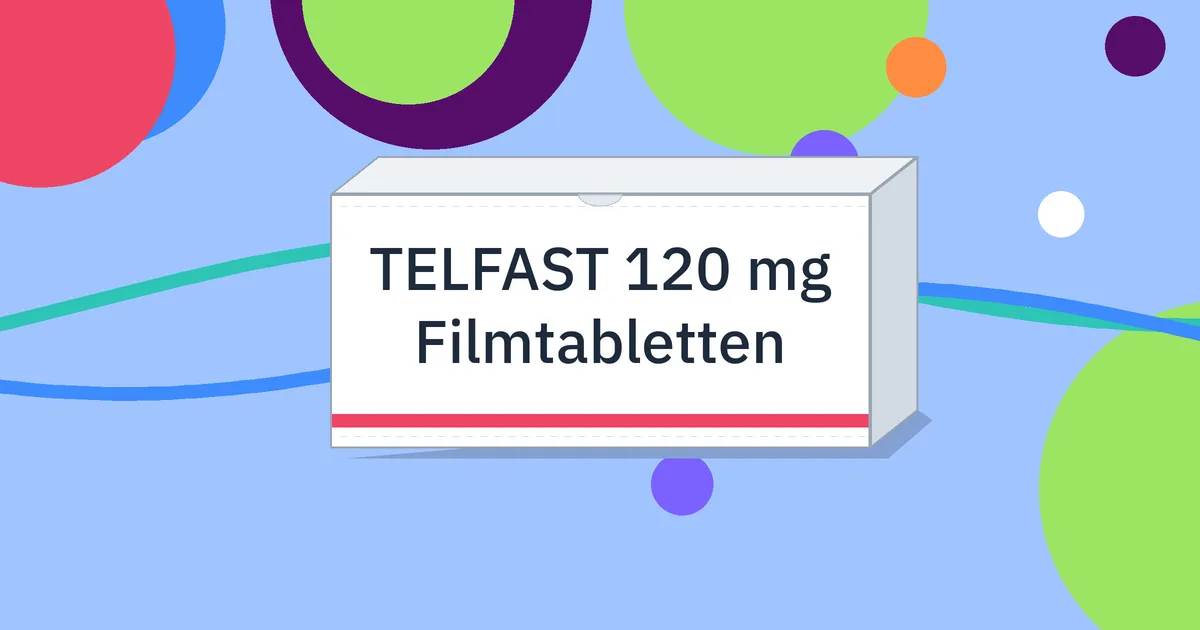 Symbolbild: Packung mit der Aufschrift TELFAST 120 mg Filmtabletten (PZN 01229638) – Verfügbarkeit und Bezug in Apotheken in Frankfurt am Main