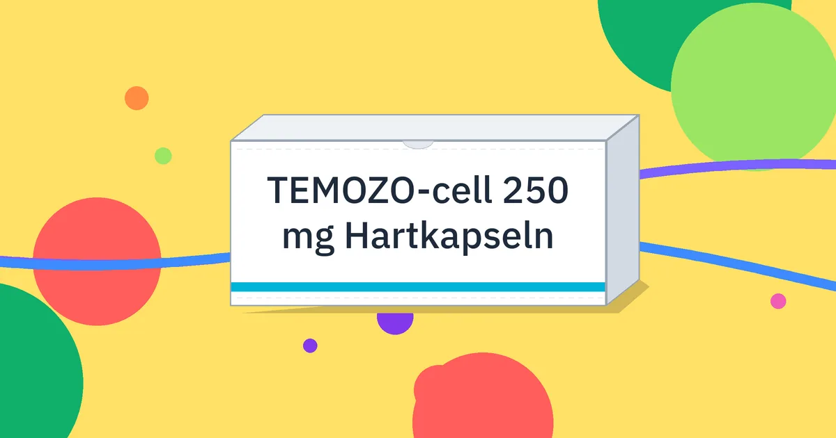 Symbolbild: Packung mit der Aufschrift TEMOZO-cell 250 mg Hartkapseln (PZN 06438140) – Verfügbarkeit und Bezug in Apotheken in Frankfurt am Main