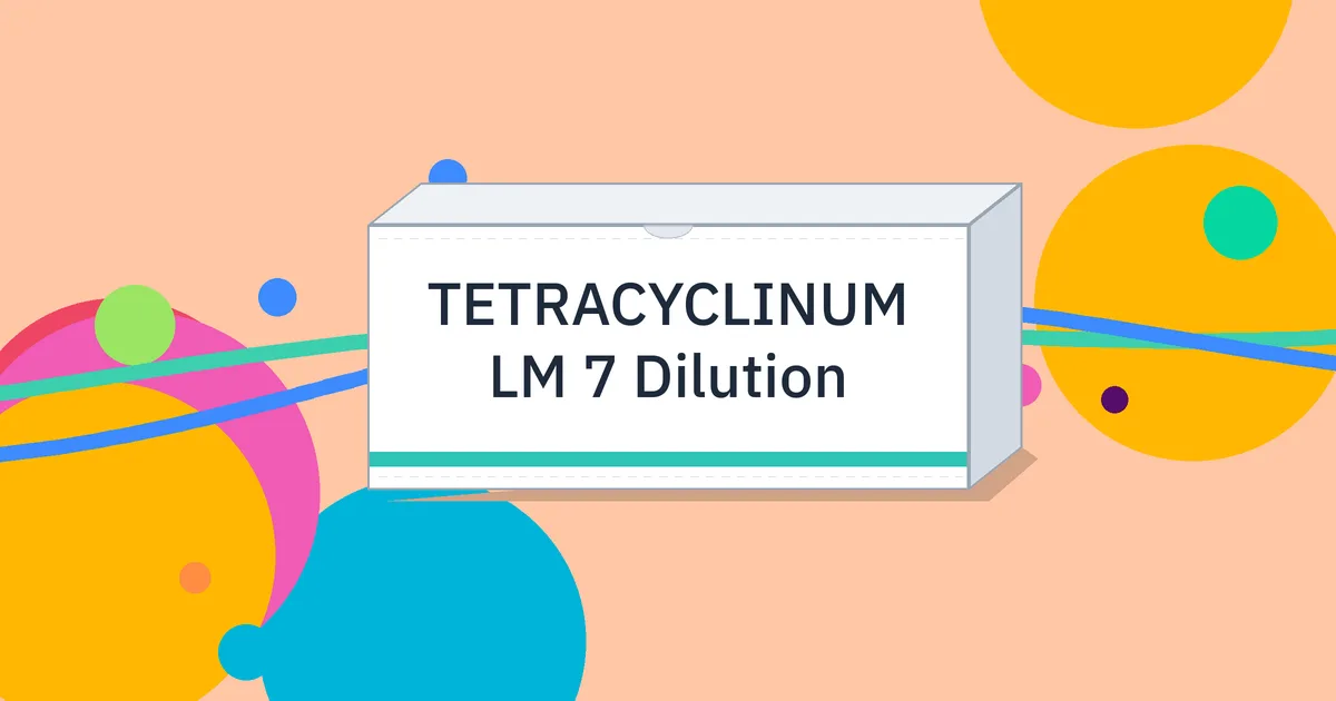 Symbolbild: Packung mit der Aufschrift TETRACYCLINUM LM 7 Dilution (PZN 13688914) – Verfügbarkeit und Bezug in Apotheken in Frankfurt am Main