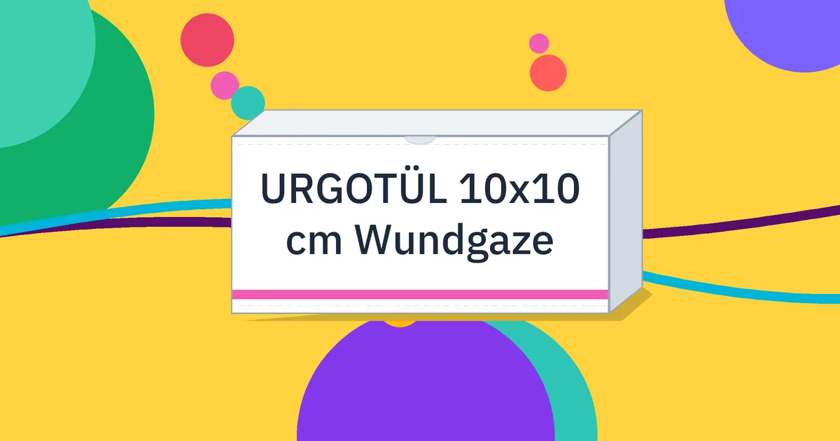 Symbolbild: Packung mit der Aufschrift URGOTÜL 10x10 cm Wundgaze (PZN 16514988) – Verfügbarkeit und Bezug in Apotheken in Frankfurt am Main