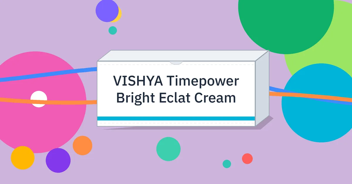 Symbolbild: Packung mit der Aufschrift VISHYA Timepower Bright Eclat Cream (PZN 19202255) – Verfügbarkeit und Bezug in Apotheken in Frankfurt am Main