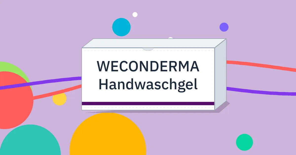 Symbolbild: Packung mit der Aufschrift WECONDERMA Handwaschgel (PZN 10027419) – Verfügbarkeit und Bezug in Apotheken in Frankfurt am Main