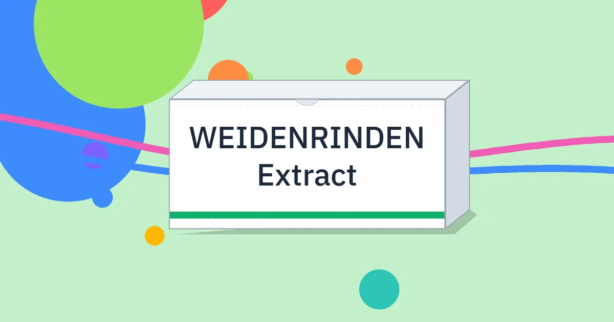 Symbolbild: Packung mit der Aufschrift WEIDENRINDEN Extract (PZN 17277071) – Verfügbarkeit und Bezug in Apotheken in Frankfurt am Main