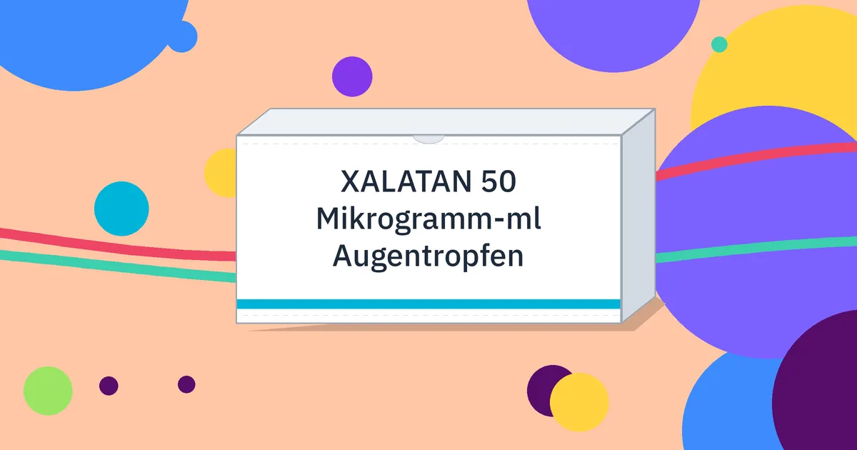 Symbolbild: Packung mit der Aufschrift XALATAN 50 Mikrogramm-ml Augentropfen (PZN 04385037) – Verfügbarkeit und Bezug in Apotheken in Frankfurt am Main